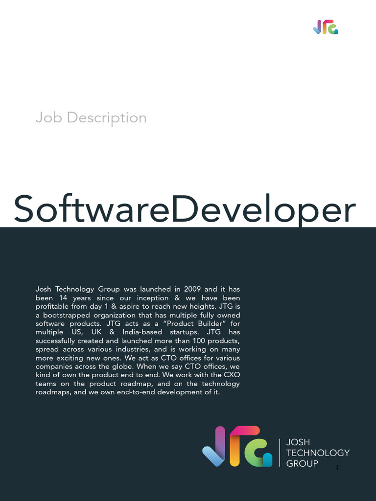 Software Developer (Fresher-2025 Batch) - JD | PDF | Employment | Information Technology