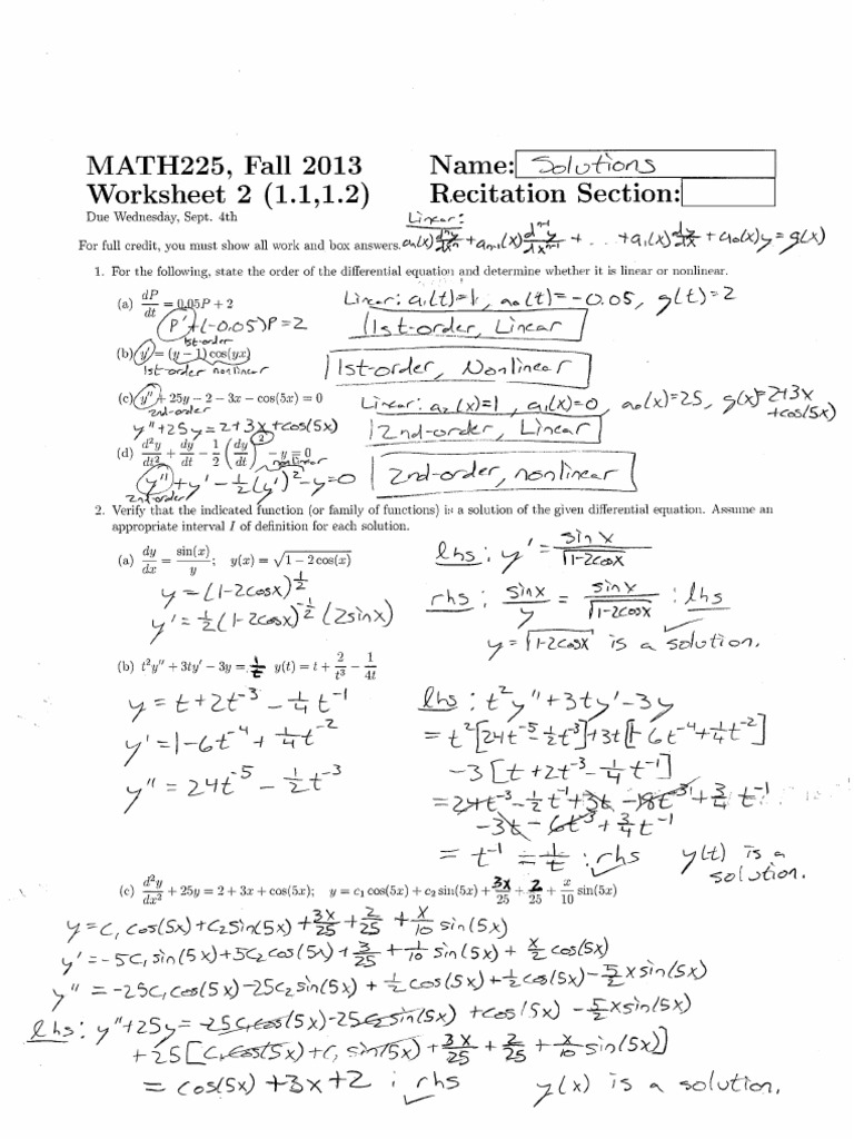 Ak Math225f13 Ws2 | PDF