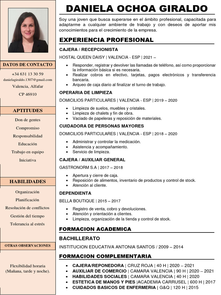 CV - DANIELA | PDF