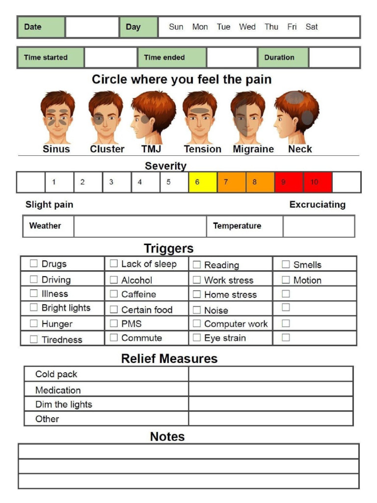 Headache Tracker | PDF