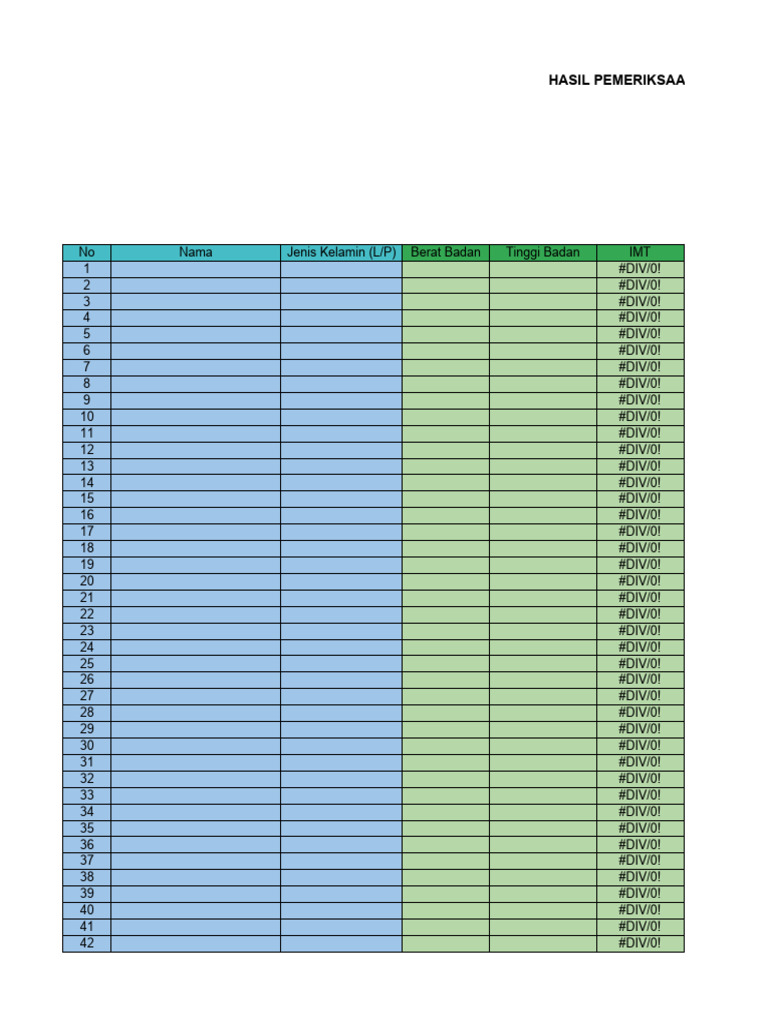 Pendataan hasil pemeriksaan | PDF