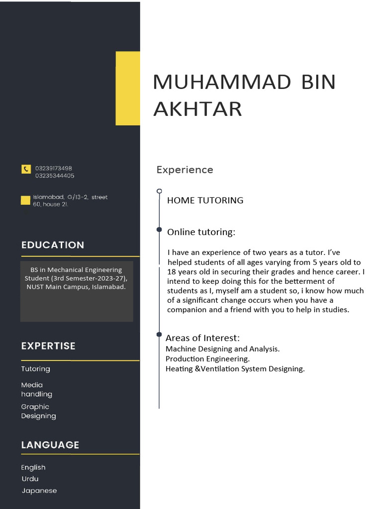 Muhammad CV | PDF