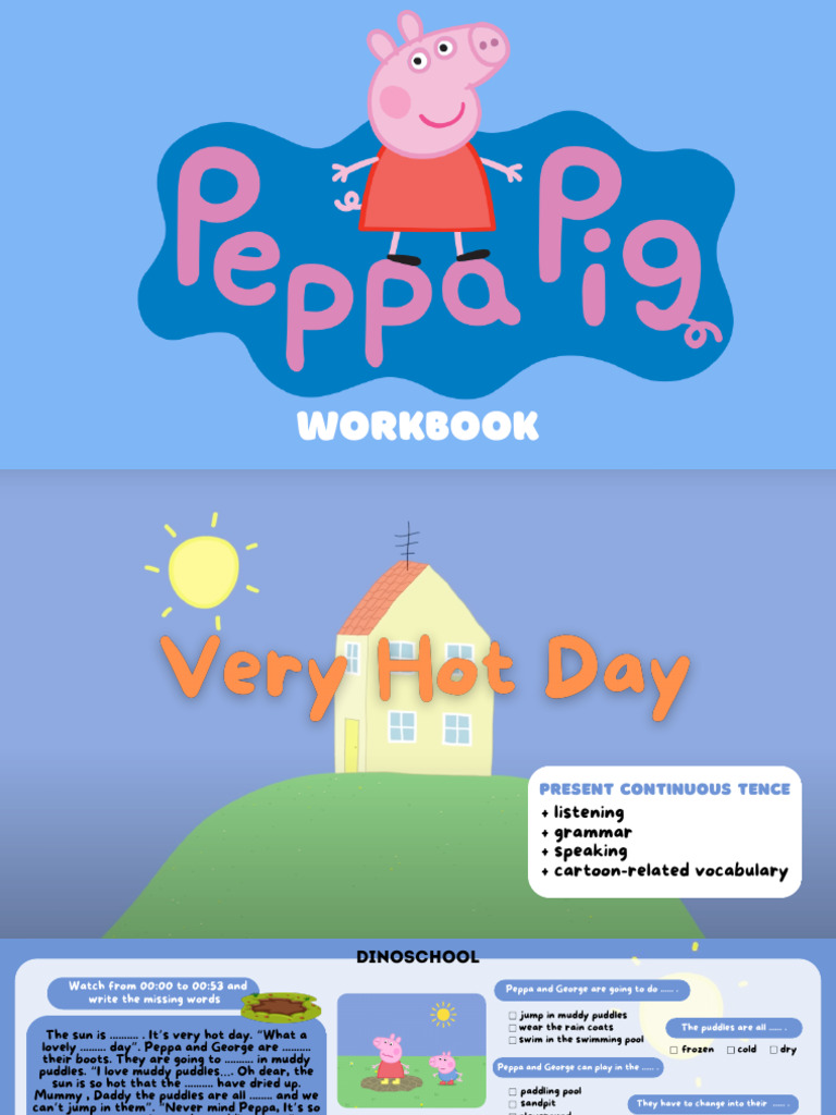 peppa pig summer workbook @dinoschool | PDF