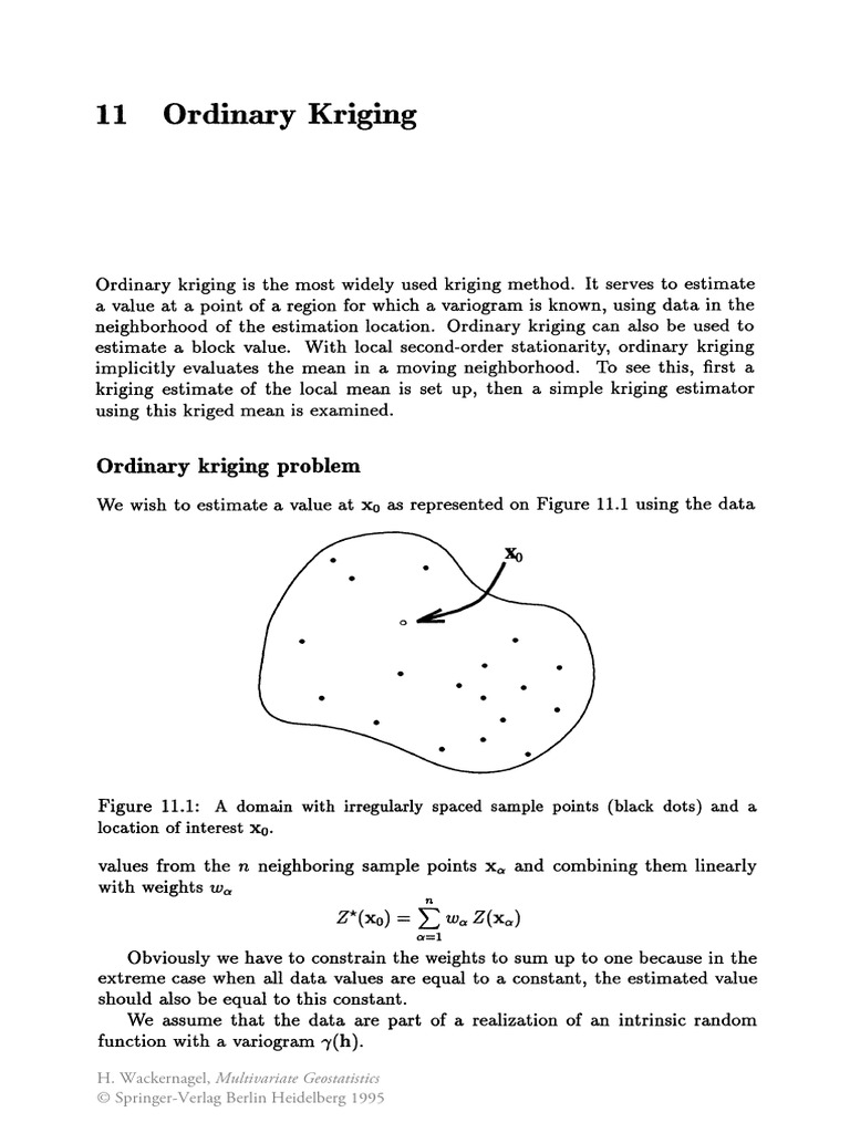 kriging | PDF | Variance | Probability Theory