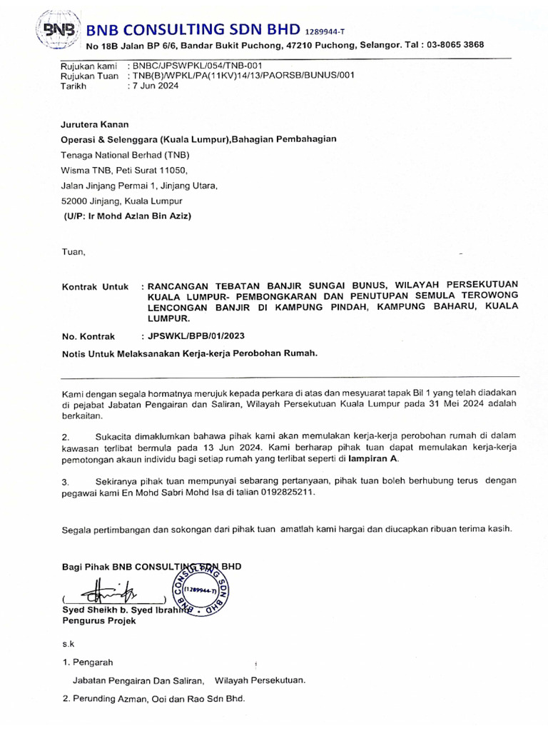 Notis TNB | PDF