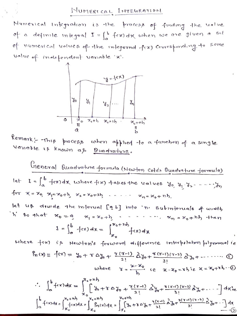 Numerical Integration MOD 4 NM | PDF | Integral | Mathematics Numerical Integration MOD 4 NM | PDF | Integral | Mathematics