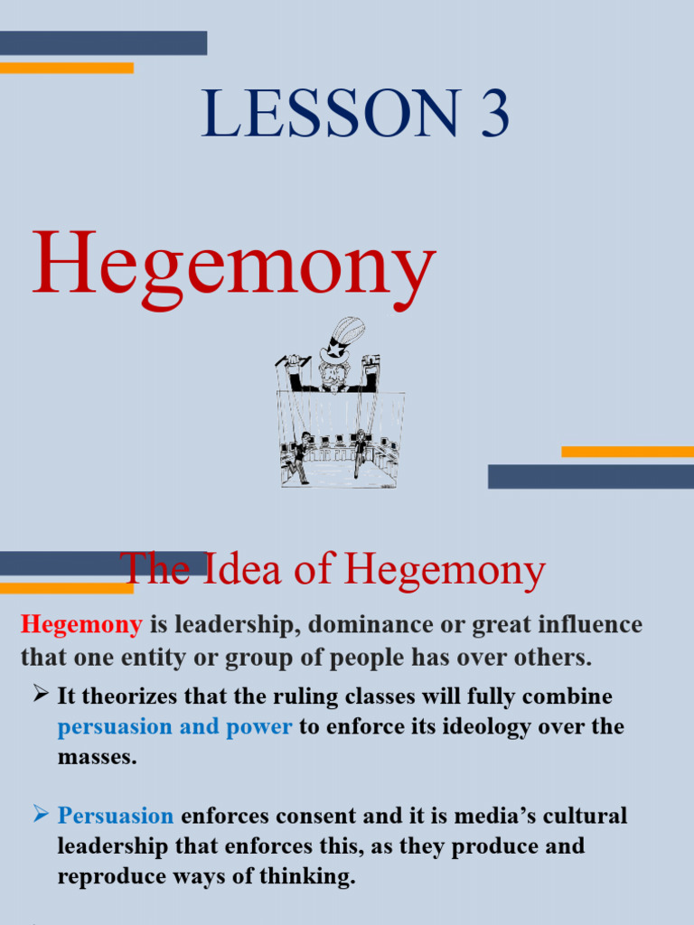 Chapter 4 Lesson 3 - HEGEMONY | PDF | Antonio Gramsci | Hegemony