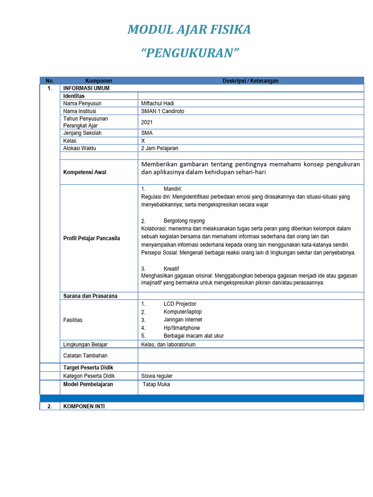 Modul Pengukuran | PDF