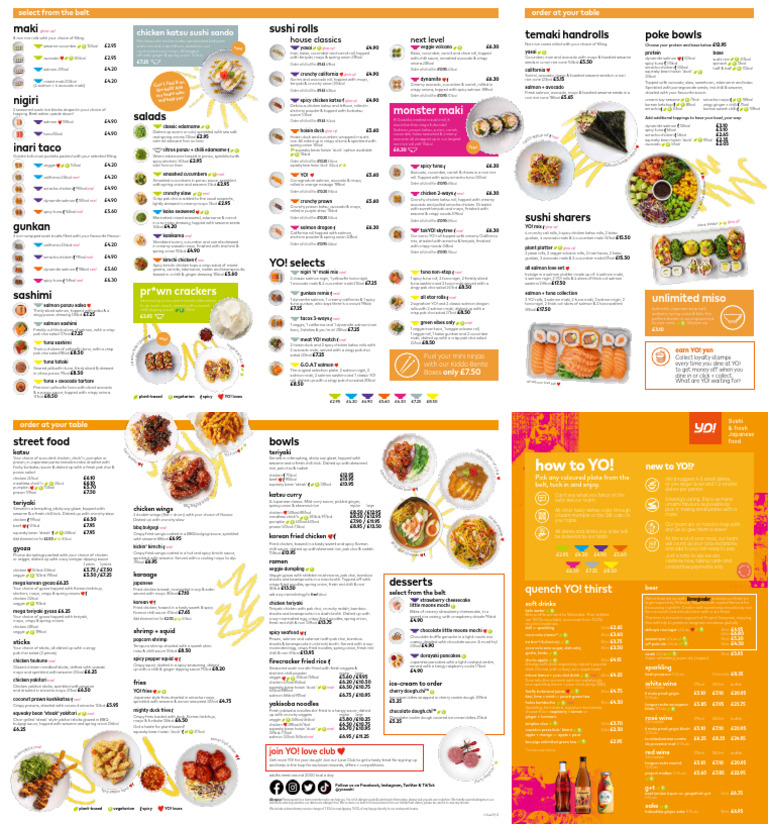 45045-YO!-Menu Belt SEP23 Kcal C-compressed | PDF | Sushi | Foods
