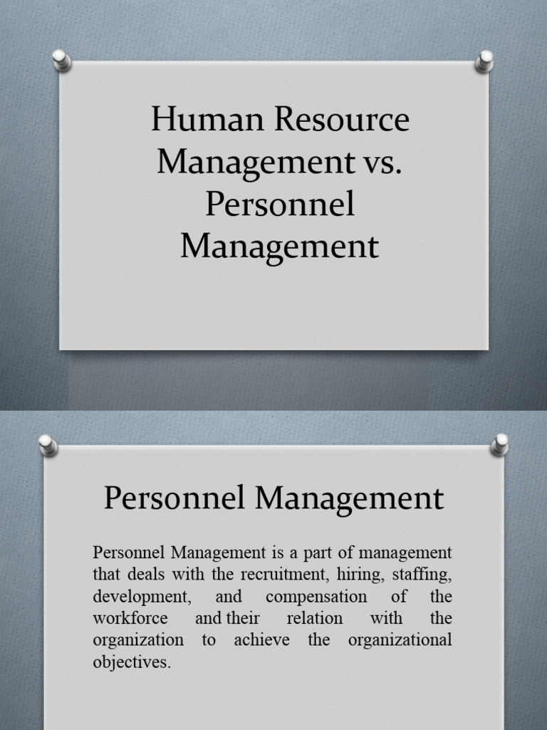 HRM vs. PM | PDF | Human Resources | Human Resource Management