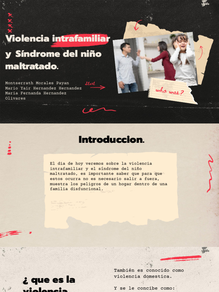 Violencia Intrafamiliar y Sindrome de Niño Maltratado | Descargar gratis PDF | Abuso infantil ...