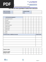 Checklist - Stacking & Storage Inspection - 2021 | PDF