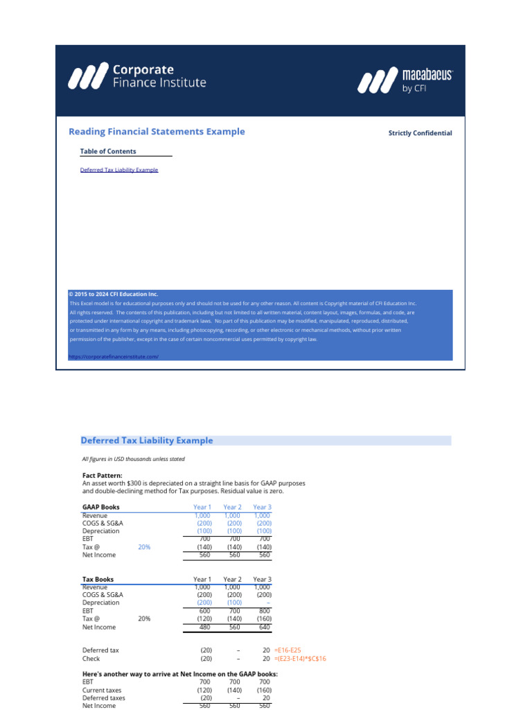 Deferred Tax Example (Complete) | PDF | Deferred Tax | Taxes
