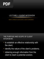 Client Interviewing | PDF | Interview | Lawyer