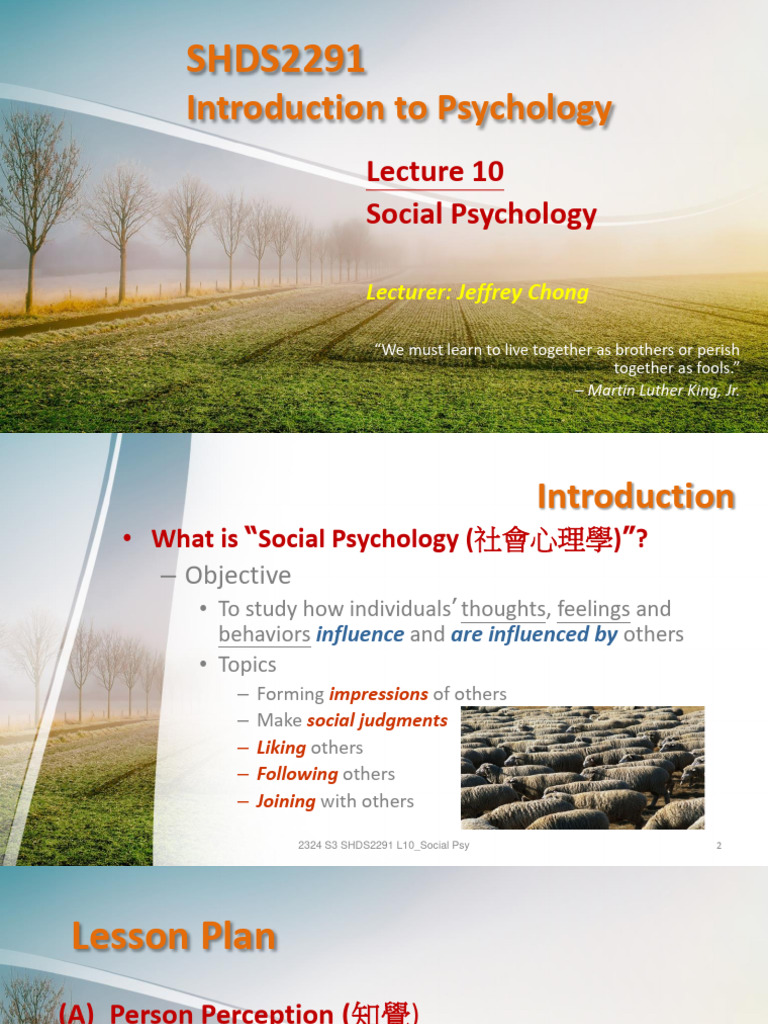 L10S | PDF | Conformity | Obedience (Human Behavior)