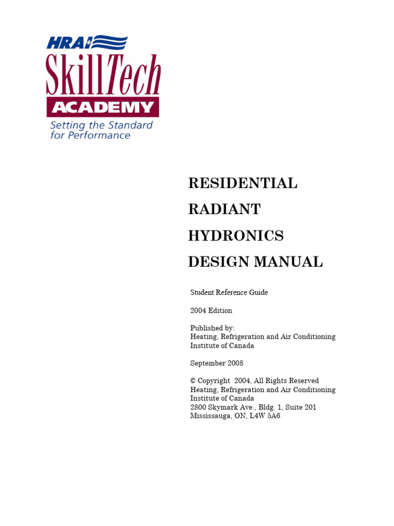 Pages From Radiant - Hydronics - Design - Manual | PDF | Building Technology | Heat Transfer