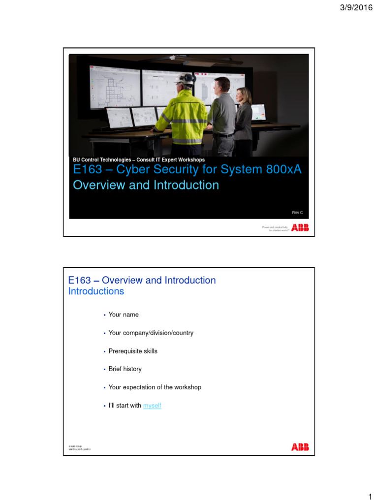 E163 - 01-1 - Overview and Introduction-RevC | PDF | Computer Security ...