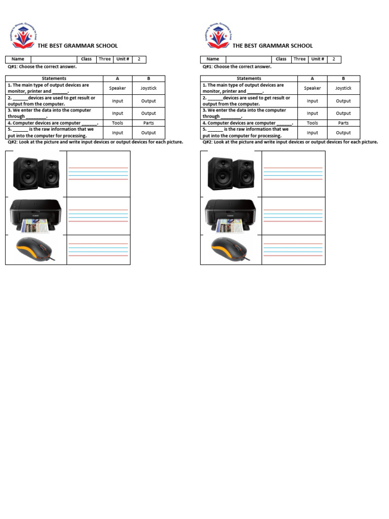 Computer Class 3 Unit | PDF