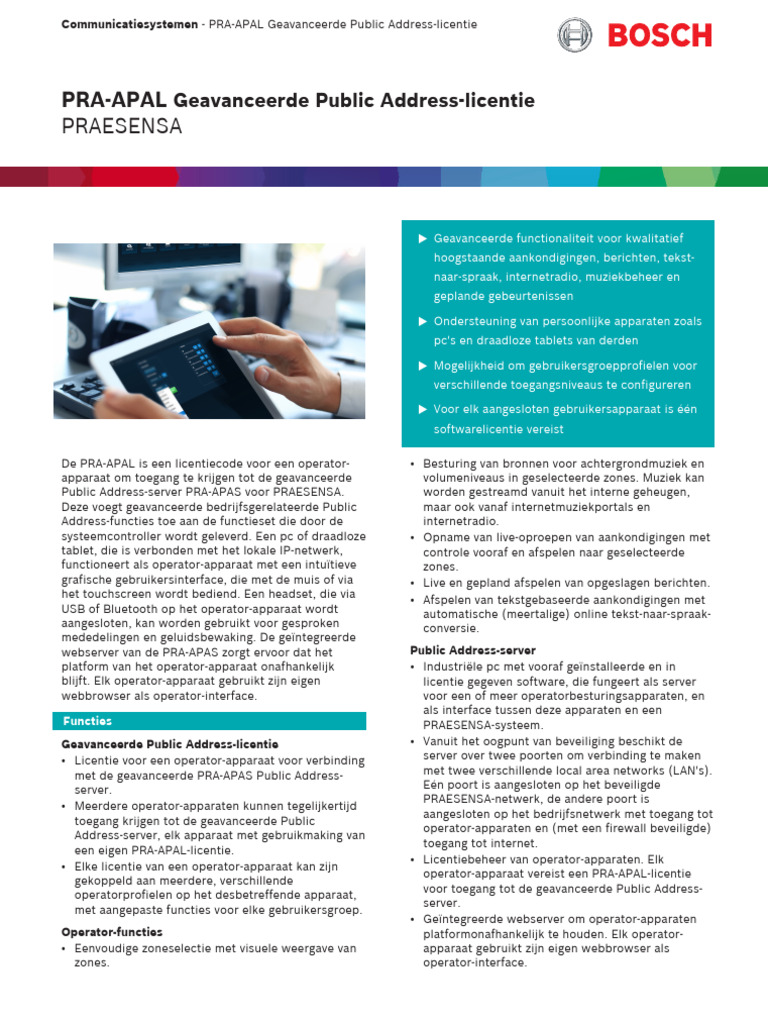 PRA APAL Data Sheet NLNL 86432192779 | PDF