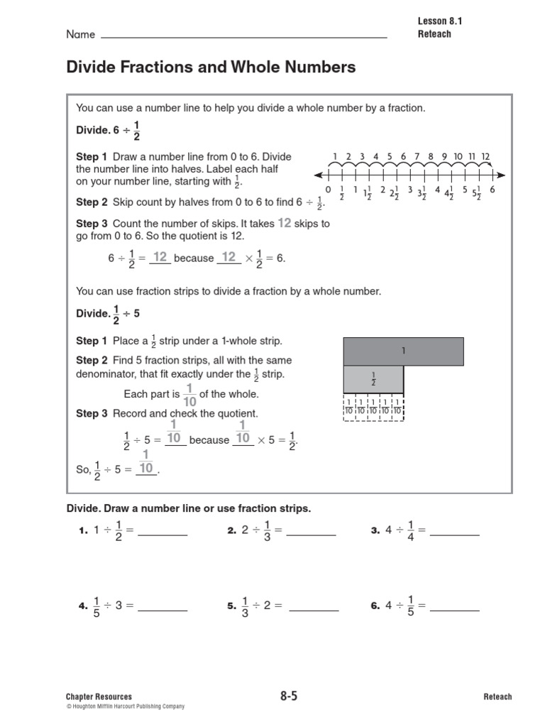 Division of Fractions and Word Problems | PDF | Division (Mathematics ...