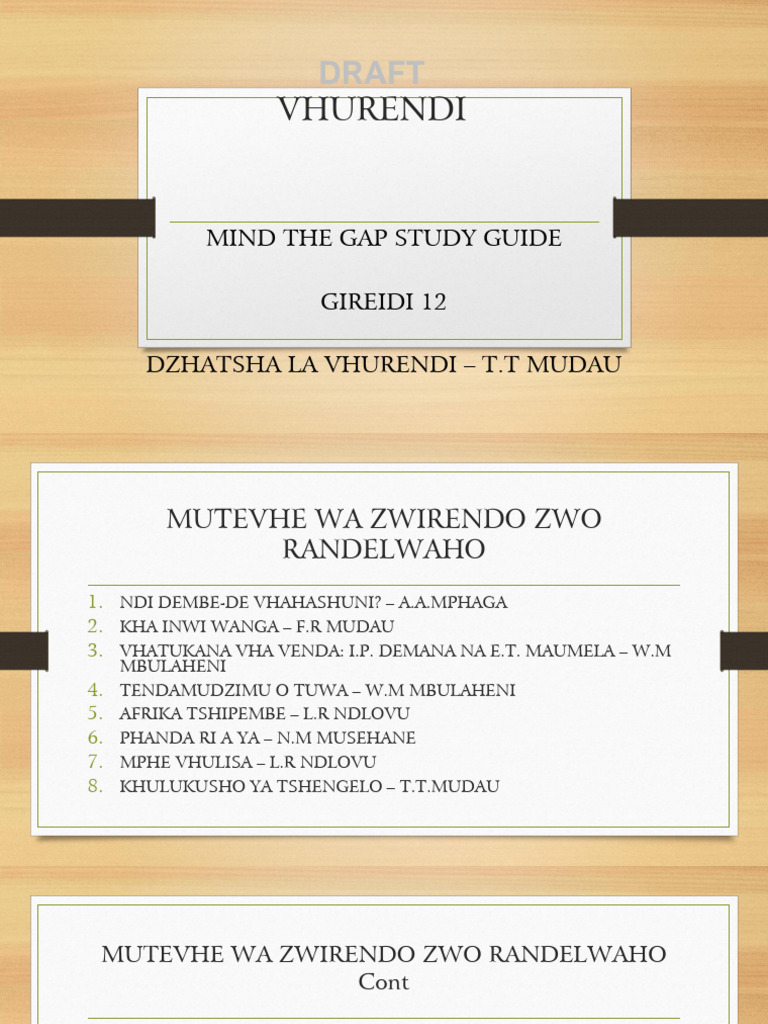 Tshivenda Home Poetry | PDF