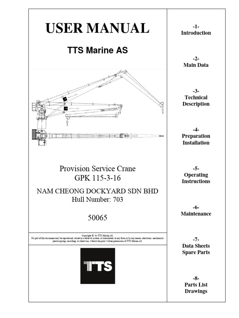 Provision Crane | PDF | Crane (Machine) | Valve