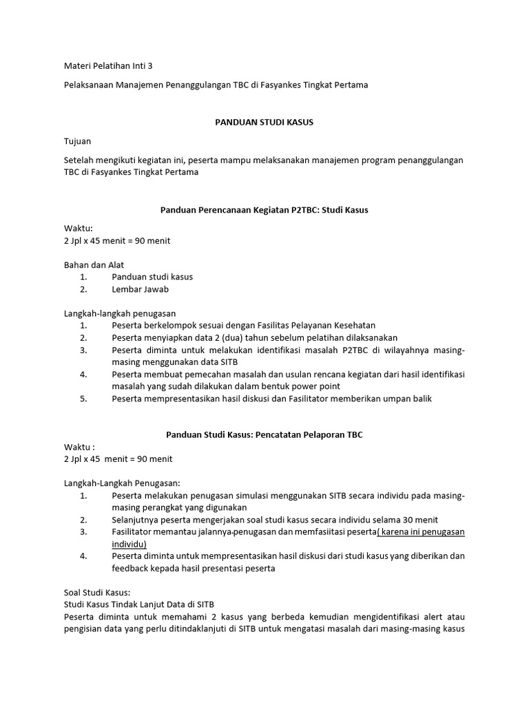 Penugasan Materi Pelatihan Inti 3-Rev 5 | PDF