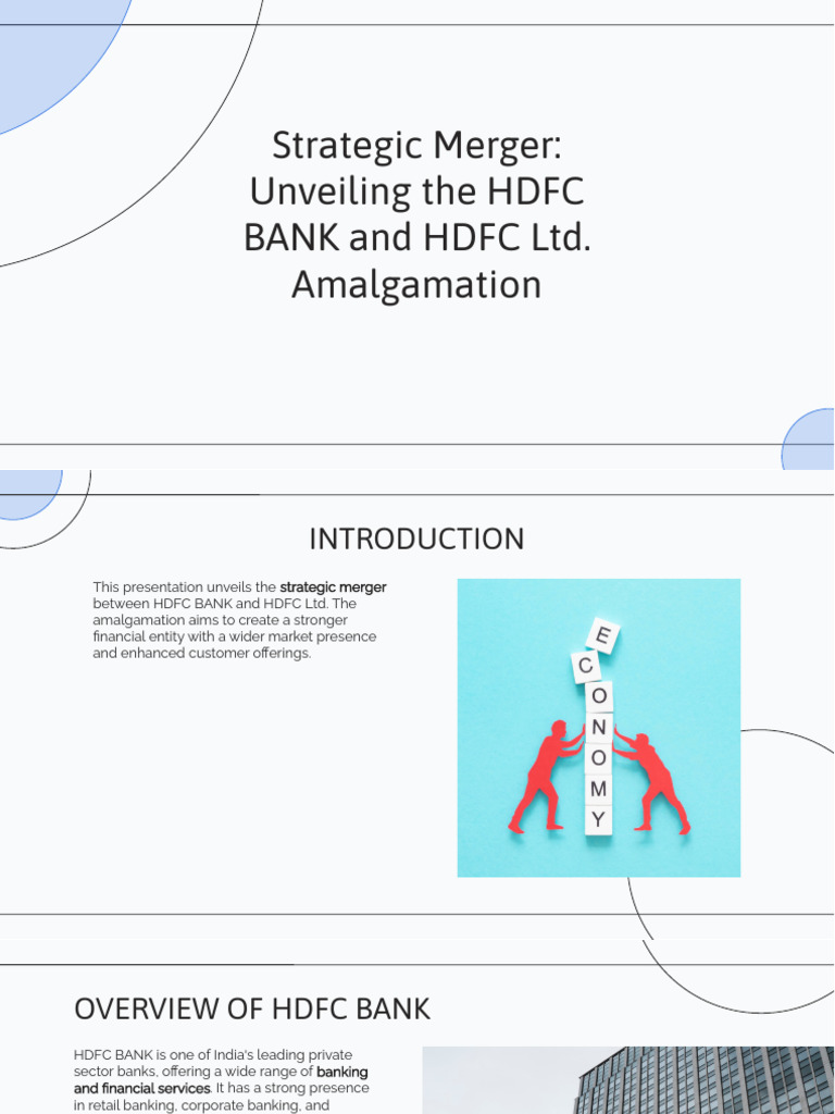 Slidesgo Strategic Merger Unveiling The HDFC Bank and HDFC LTD Amalgamation 20240507180702BiqT ...