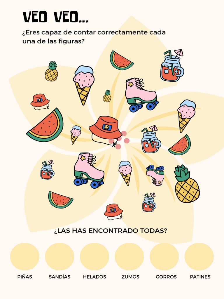 Contando Figuras: VEO VEO Diversión | PDF