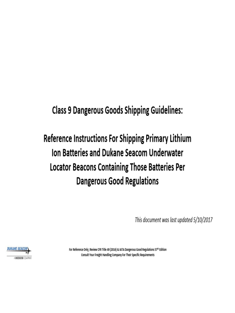 Class 9 Guidelines | PDF | Cargo | Dangerous Goods