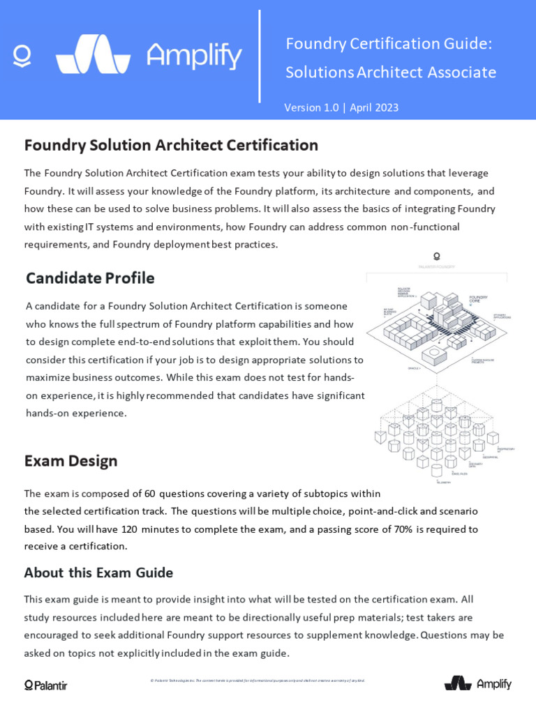Foundry Certification Guide - Solution Architect | PDF | Data | Architect