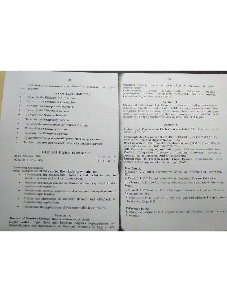 DIGITAL ELECTRONICS LAB | PDF
