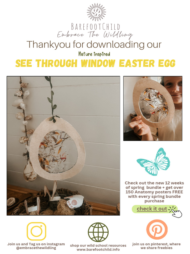 Nature See Through Easter Egg Pack | PDF