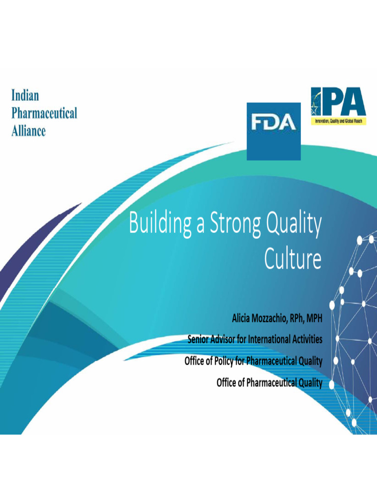 Building a Strong Quality Culture in Pharma | PDF | Influenza Vaccine ...