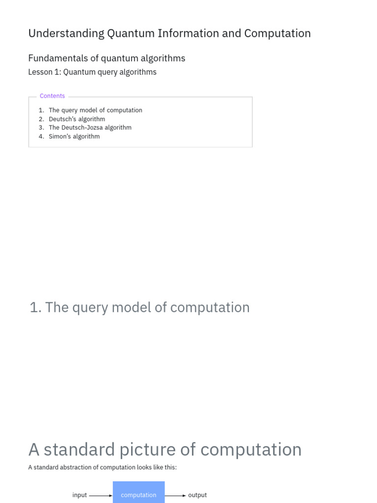5 - Query Algorithms | PDF | Theory Of Computation | Quantum Mechanics