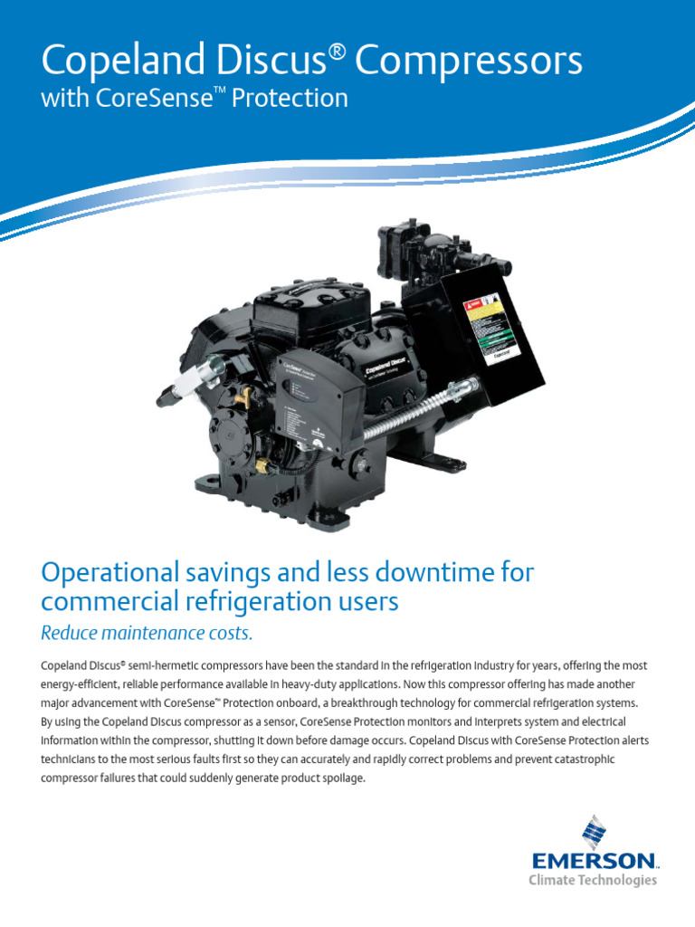 Copeland Discus Compressors en 2884440 | PDF | Refrigeration | Information