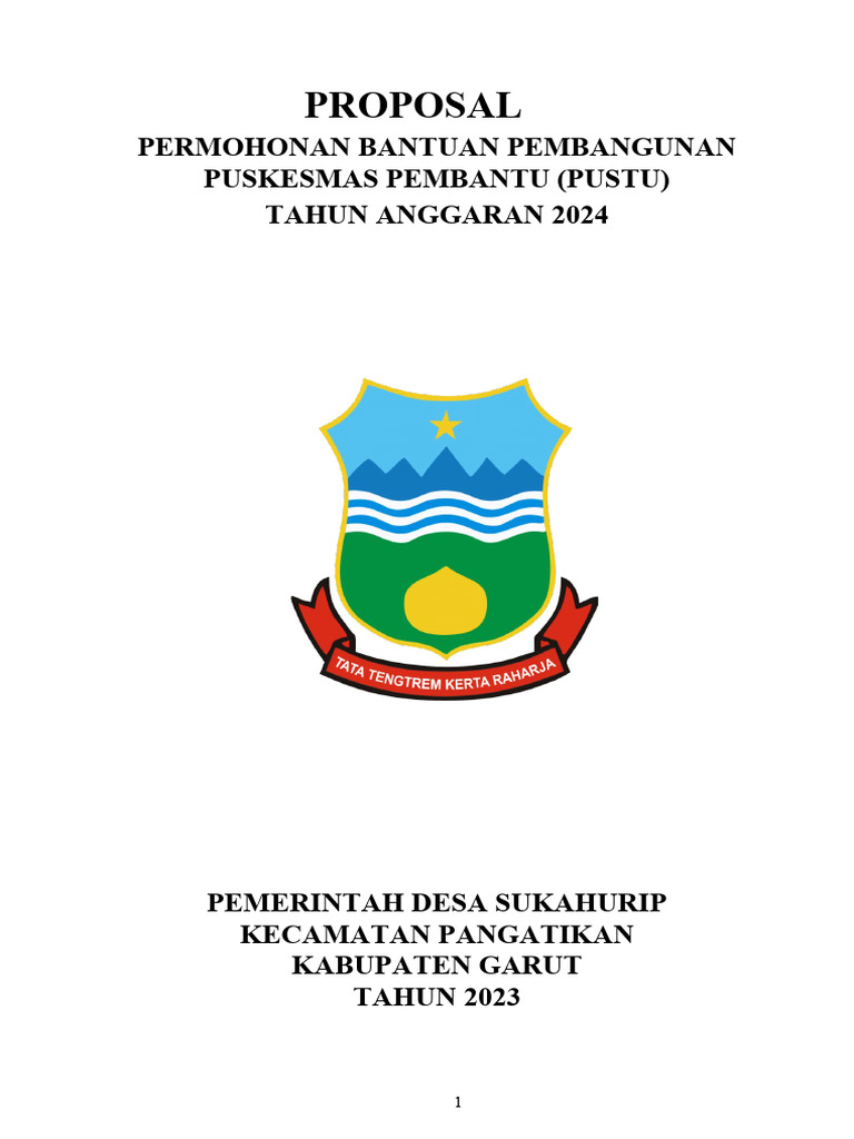 Proposal Pembangunan Pustu | PDF
