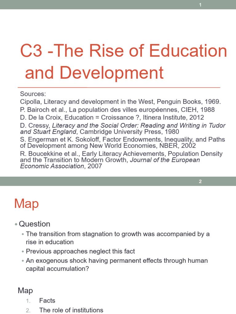 C3 - Rise in Education and Development | PDF | Economies