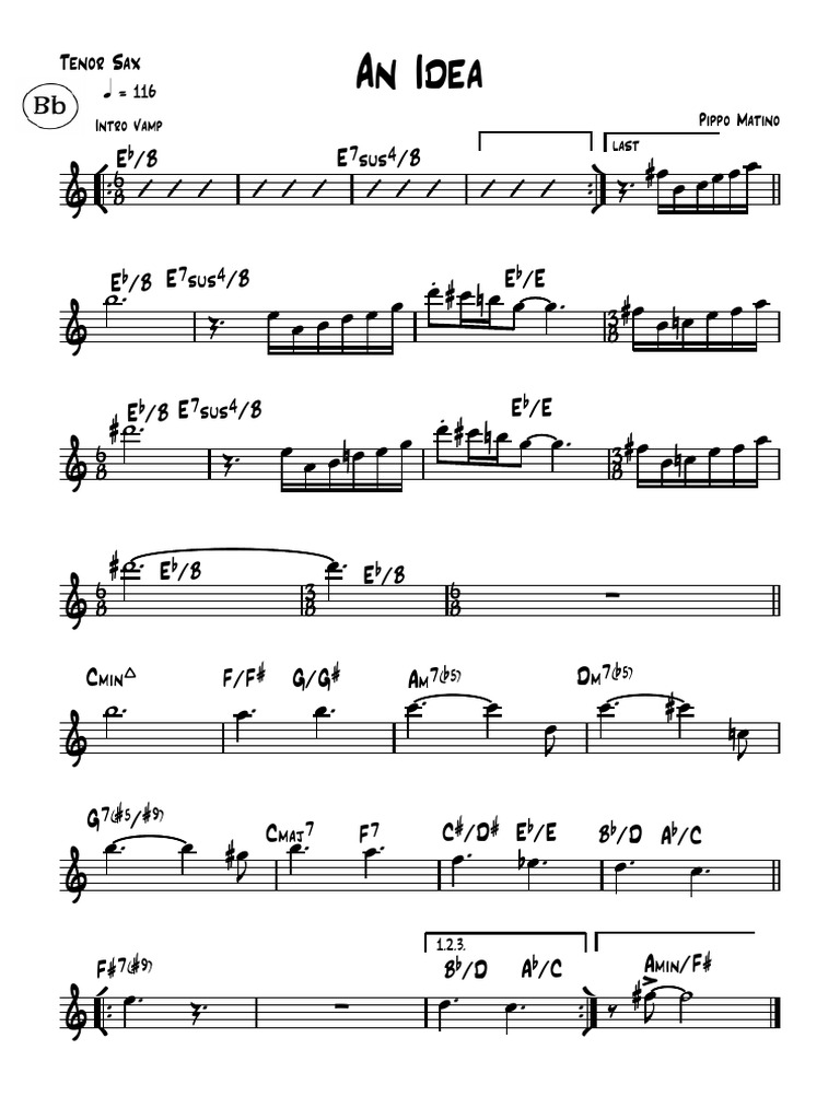 An Idea Tenor Sax | PDF