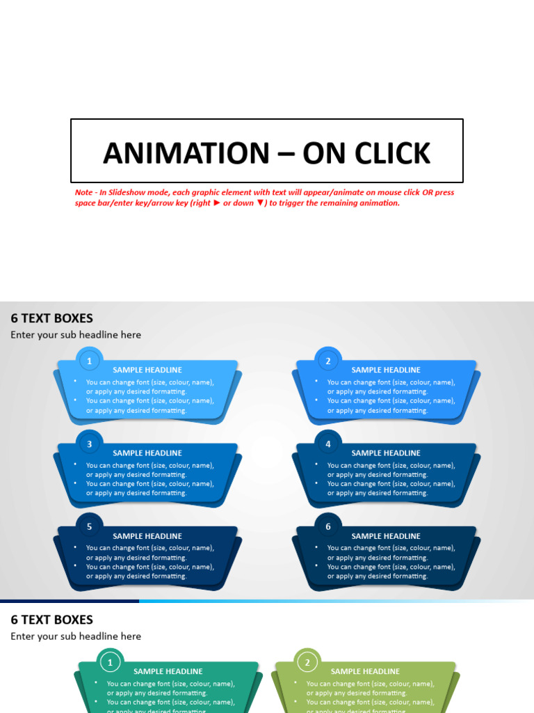 Free 6 Text Boxes Animated 16x9 | PDF | Software | Computing