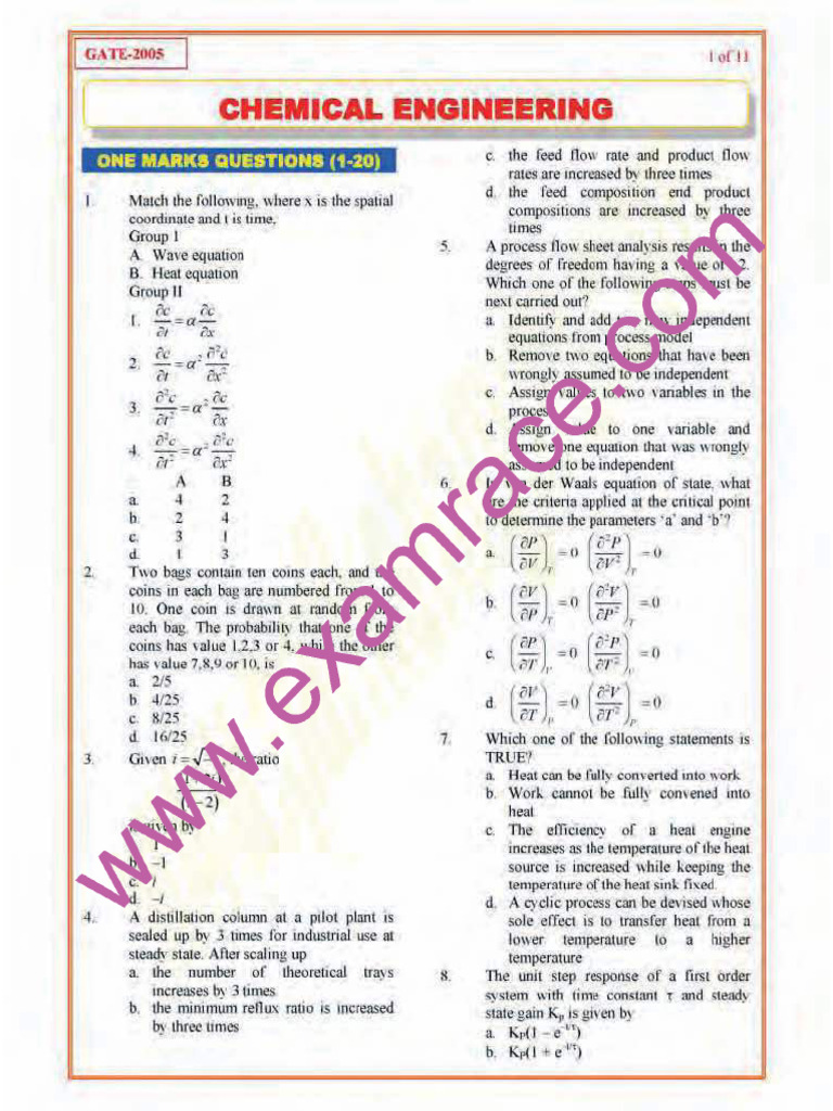 Gate Chemical Engineering 2005 Pdf 8470