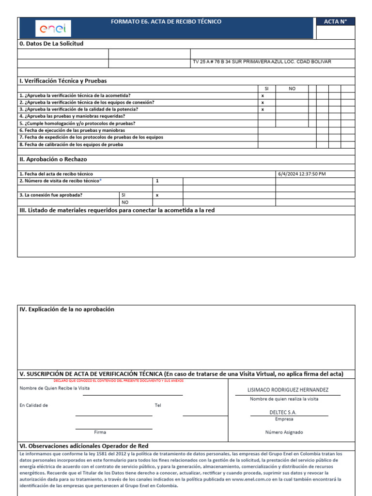 Formato E6 Word | PDF