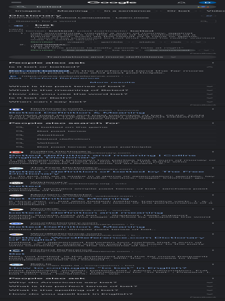 Betted - Google Search | Download Free PDF | Gambling | Grammatical Tense