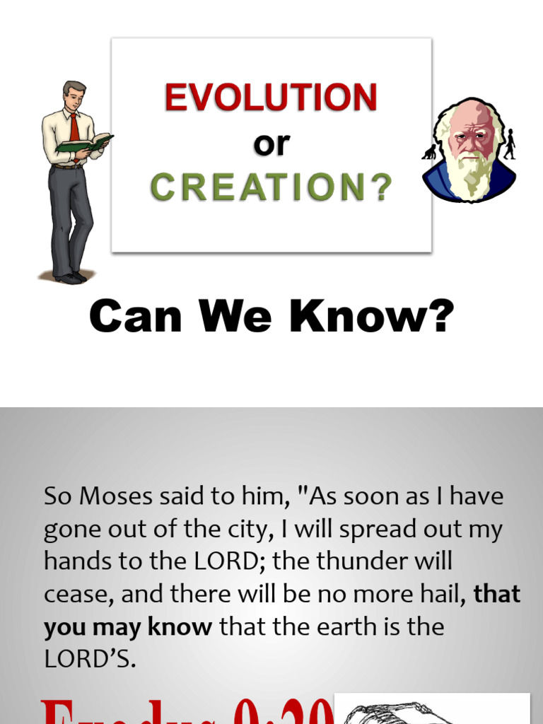 Evolution or Creation | PDF | Genesis Creation Narrative | Image Of God