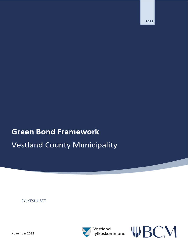 Vestland County Green Bond Framework 2023 | PDF | Climate Change ...