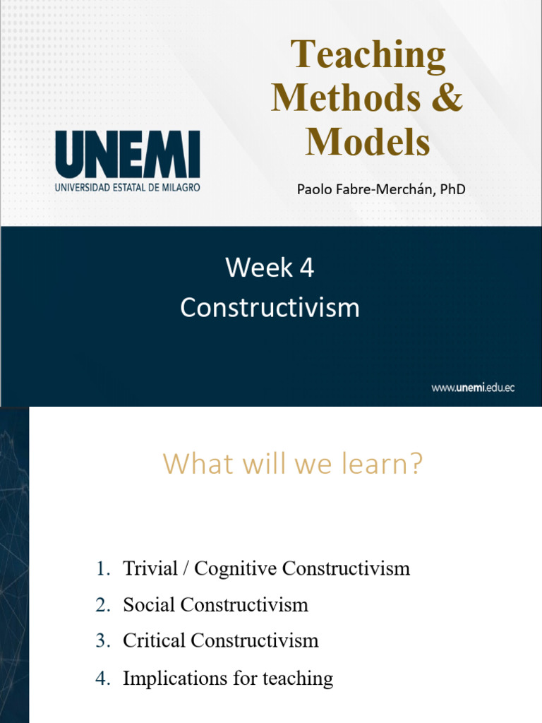 Constructivism | PDF | Constructivism (Philosophy Of Education) | Behavior Modification