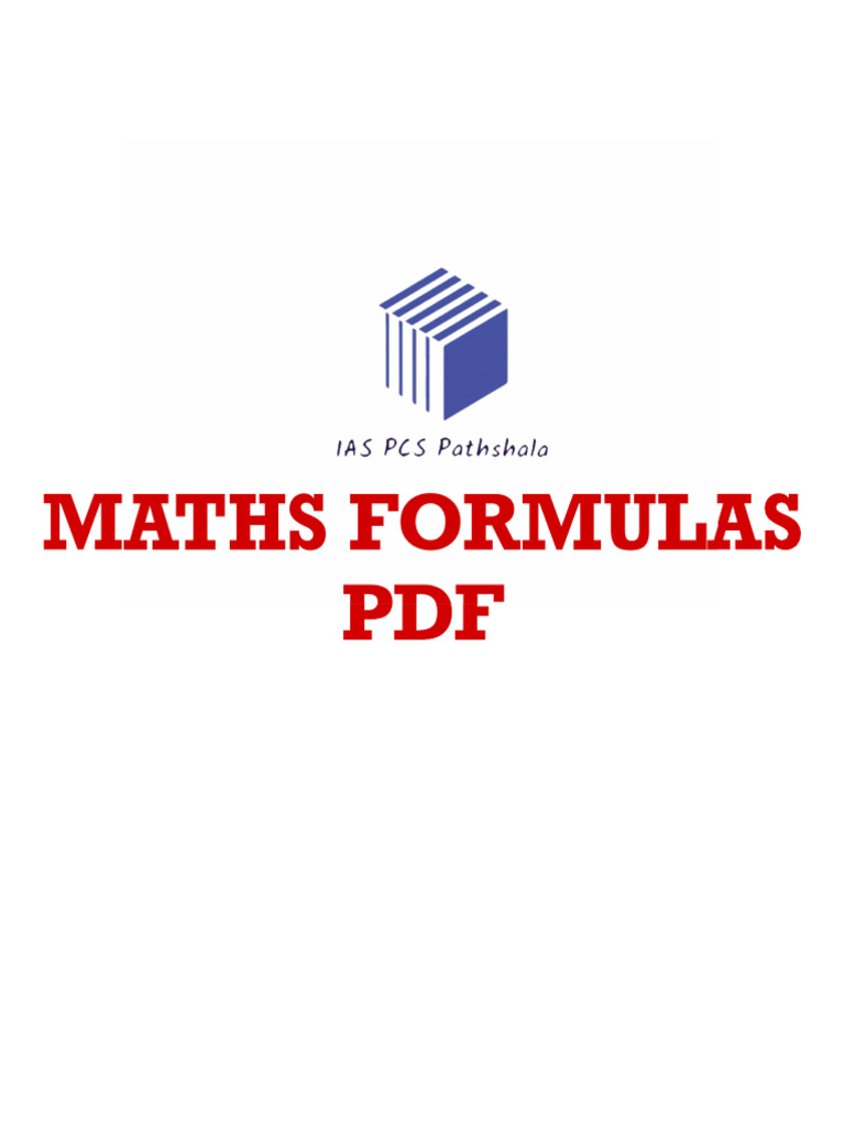 mATH FORMULA | PDF