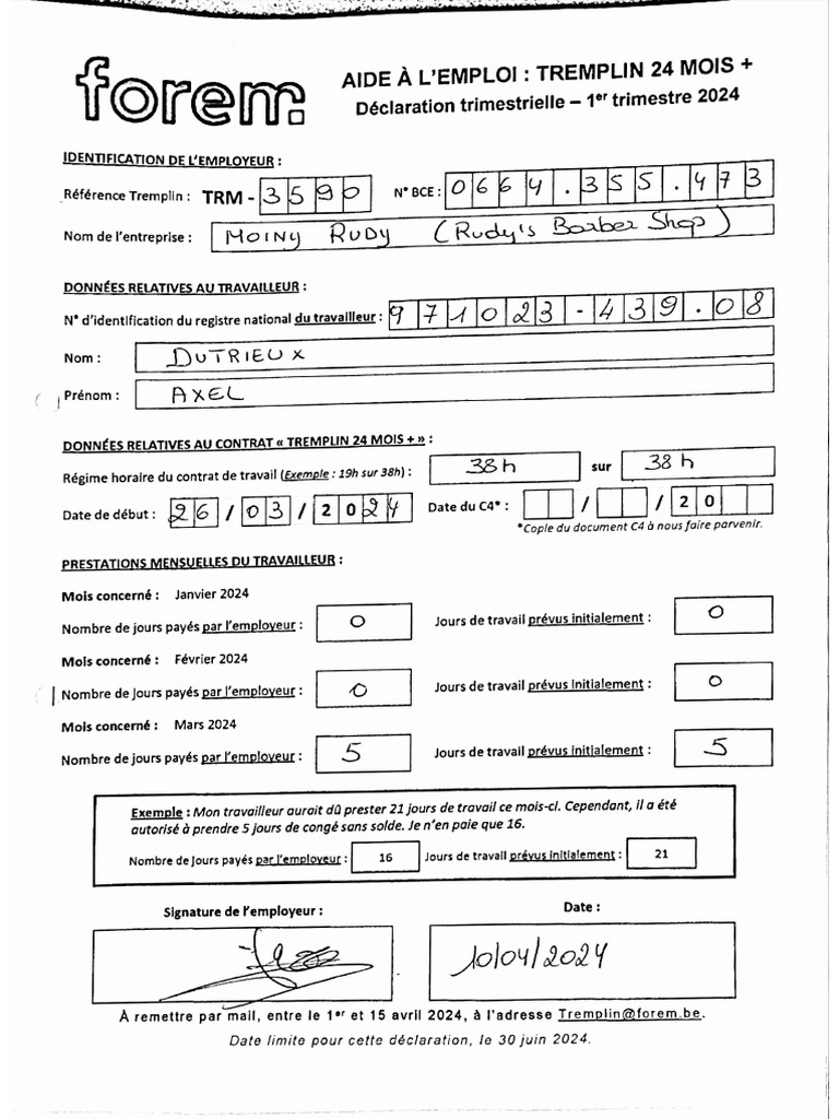 Forem Aide À L'emploi | PDF