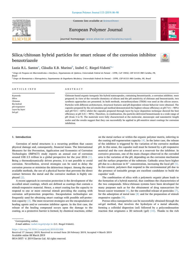EUROPEAN POLYMER JOURNAL 1-s2.0-S001430571930103X-main-compressed | PDF ...