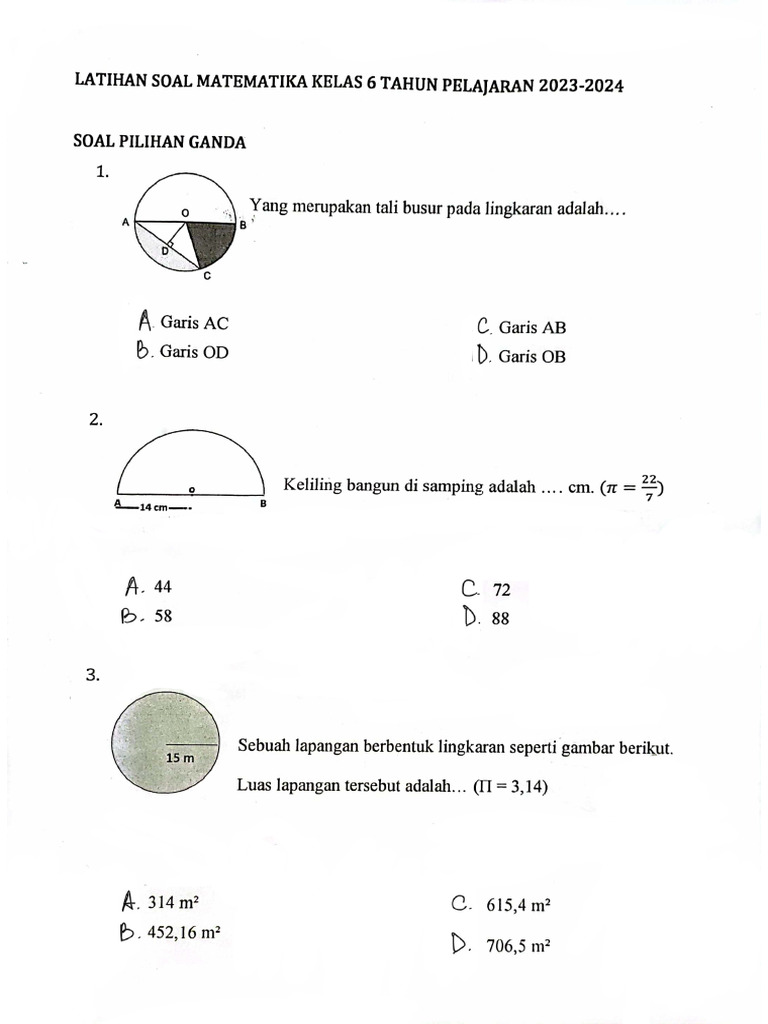 Giselle Lat Soal Uh3 2 | PDF